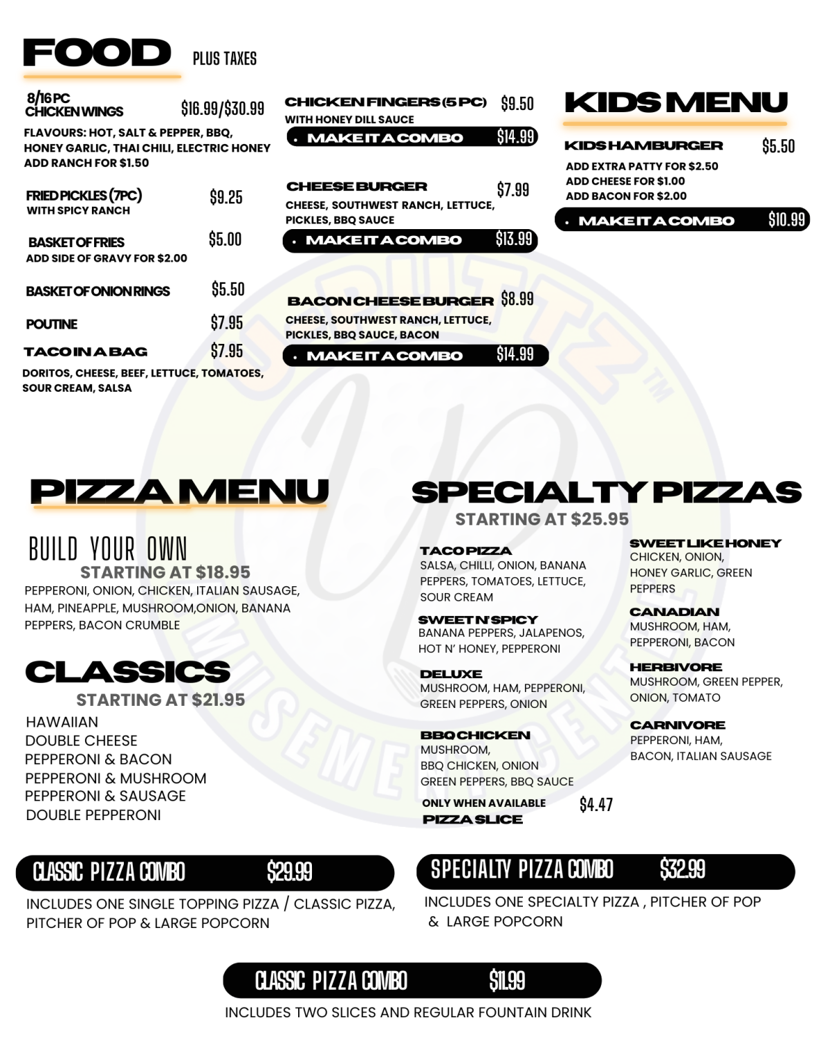 Eat and Drink – U-Puttz Amusement Centre